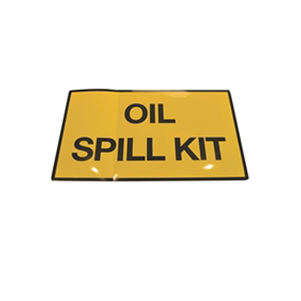 Sticker oil spill kit 29x17cm. Nassau Scheepsbenodigdheden