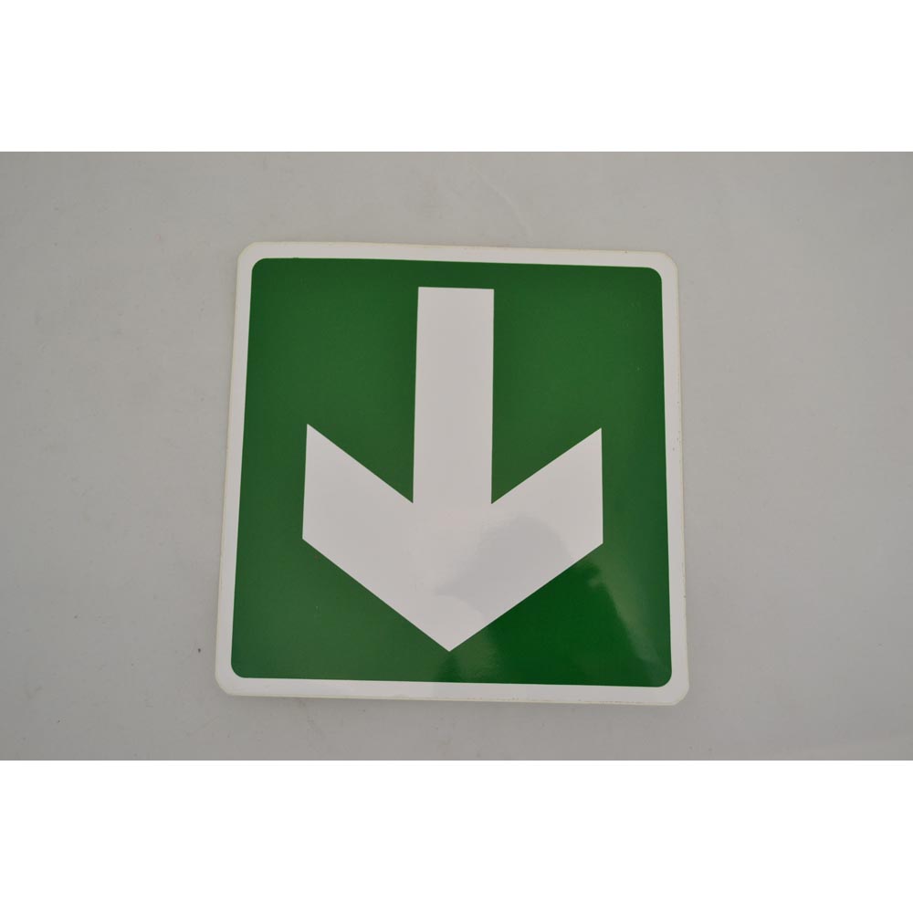 Sticker pijl, uitgang 15x15cm. symbool v. richting pijl Nassau ...