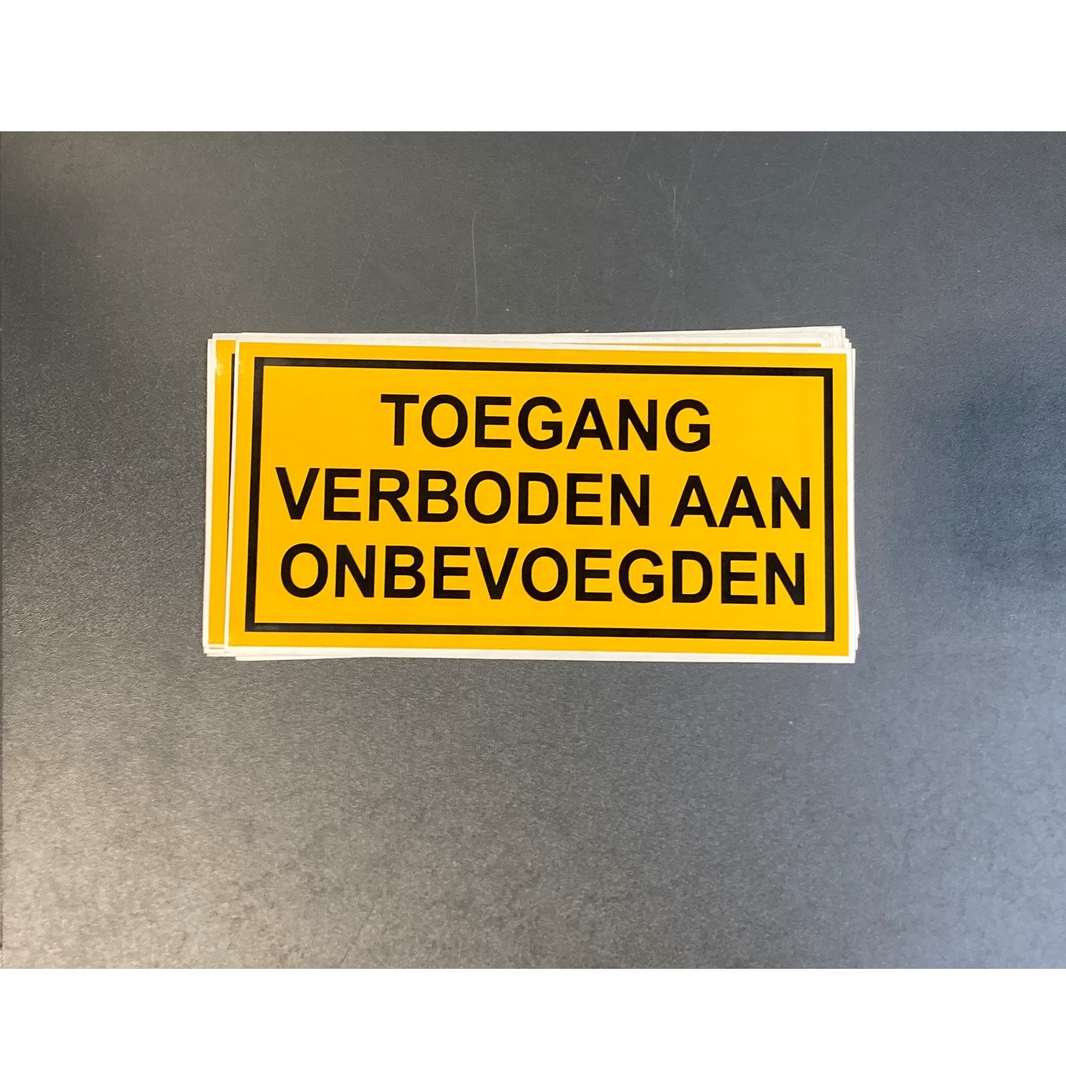 Sticker toegang verboden aan onbevoegden 100x200 Nassau ...